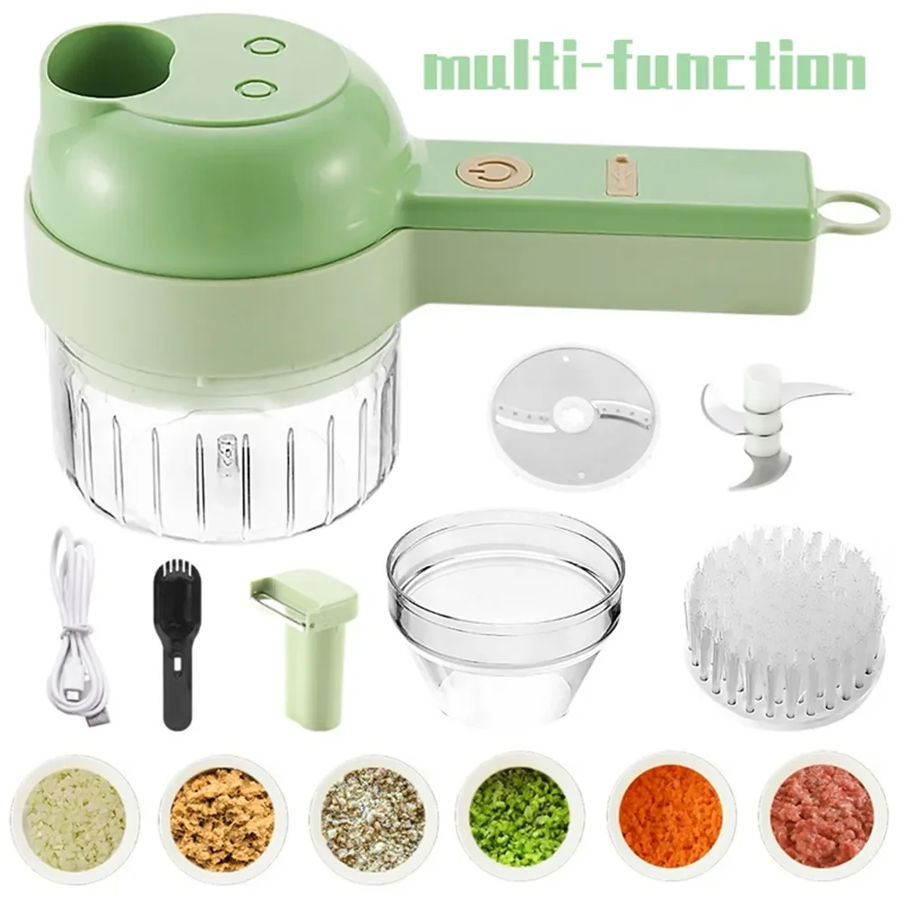 Multifunktion-ale-4-in1-elektrische-Gem-ses-ch-neider-Slicer-Knoblauch ...