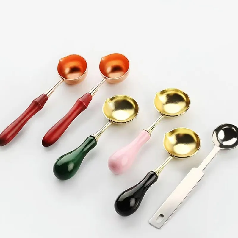 Vintage-Sealing-Wax-Metal-Spoon-DIY-Craft-Stamp-Envelopes-Wedding ...