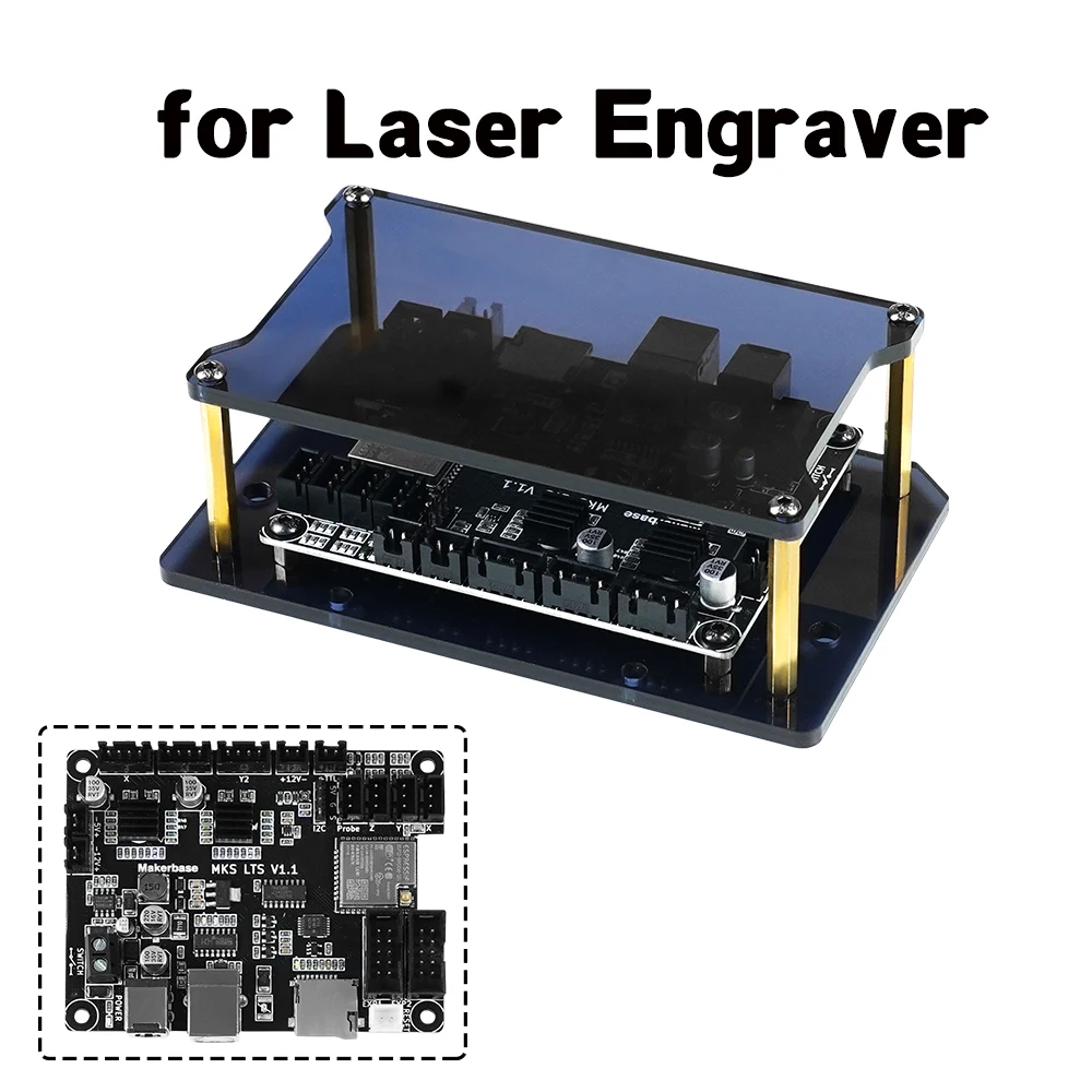 Makerbase-MKS LTS Placa-mãe, Controlador V1.1, GRBL para TT20, Gravador ...