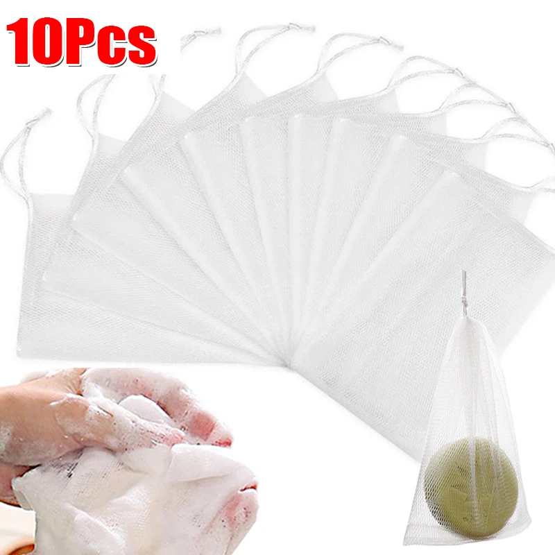 10-1Pcs-Soap-Foaming-Net-Nylon-Foaming-Bags-Hanging-Bubble-Mesh-Bag ...