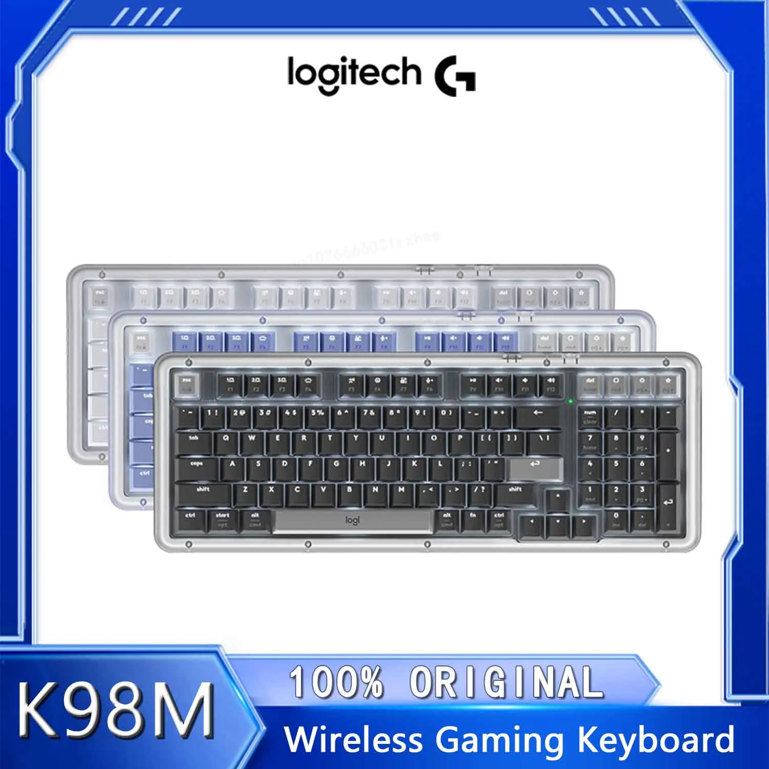 Logitech-ALTO-KEYS-K98M-AI-Customized-wireless-mechanical-keyboard-hot-swap-Bluetooth-Gasket ...