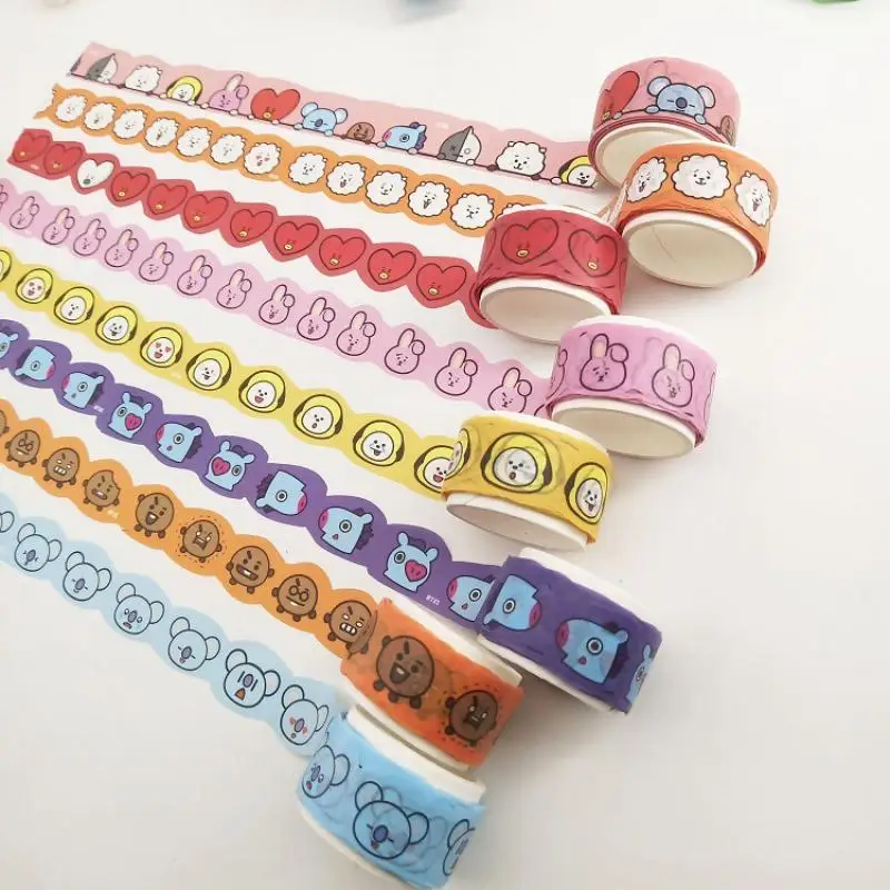 400Cm-Bt21-Cartoon-Kawaii-Pink-Rabbit-Biscuits-Love-Cute-Tape-Alien ...