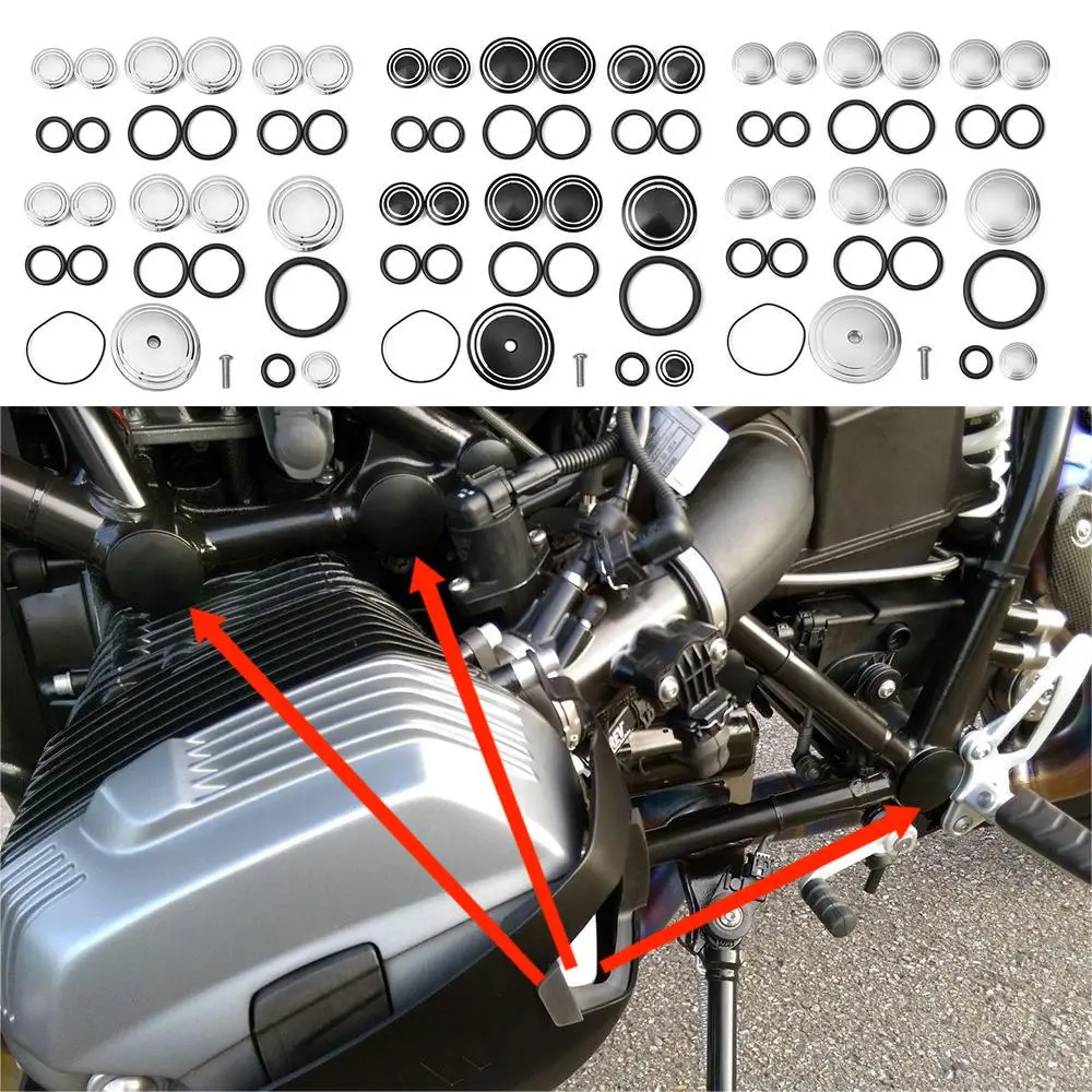 Motorcycle-Aluminum-Frame-Slider-Sealer-Cap-Plug-Insert-Dustproof-for ...