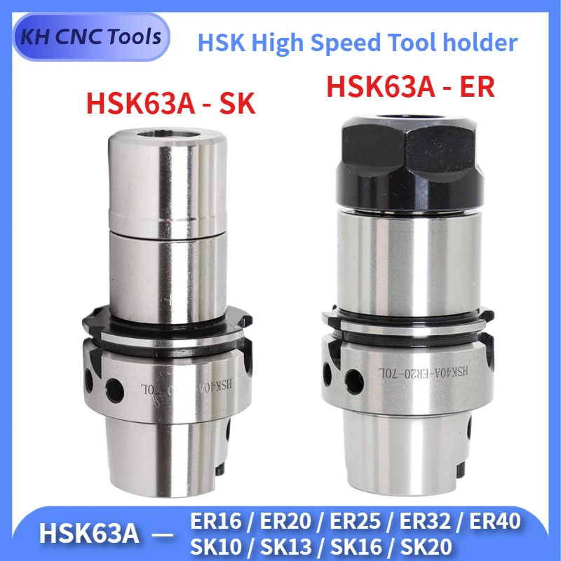 KH CNC HSK63A Tool Holder HSK63 ER16 ER25 ER32 ER40 HSK63A Anti-rust ...