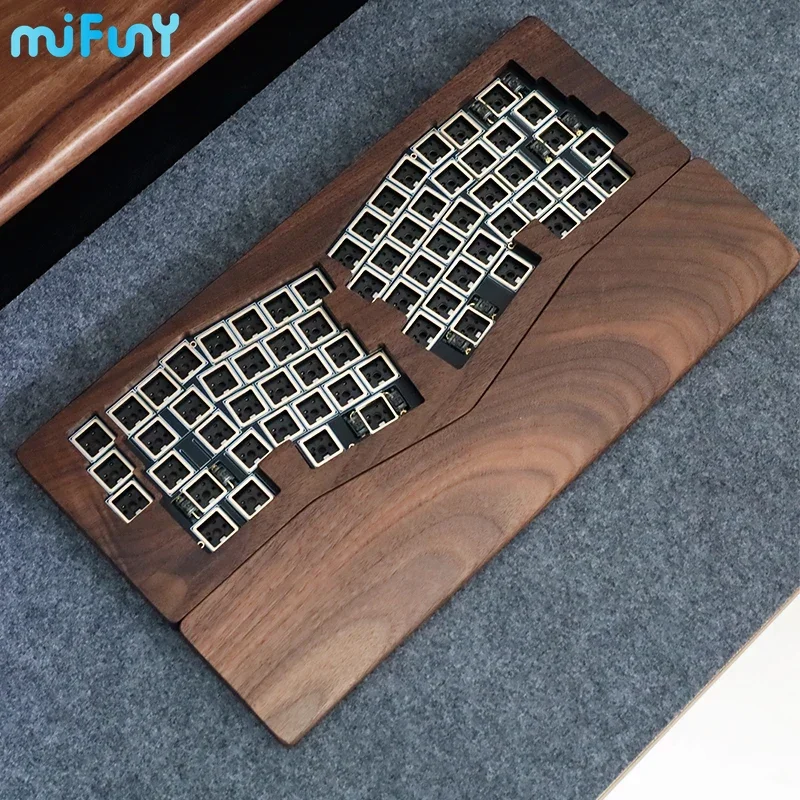 Mifuny-GX67-Alice-Mechanical-Keyboard-67-Keys-Walnut-Wood-Keyboards-Kit ...