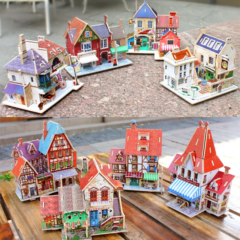 Wooden-3D-puzzle-for-children-s-handmade-houses-toys-creative-DIY-huts ...