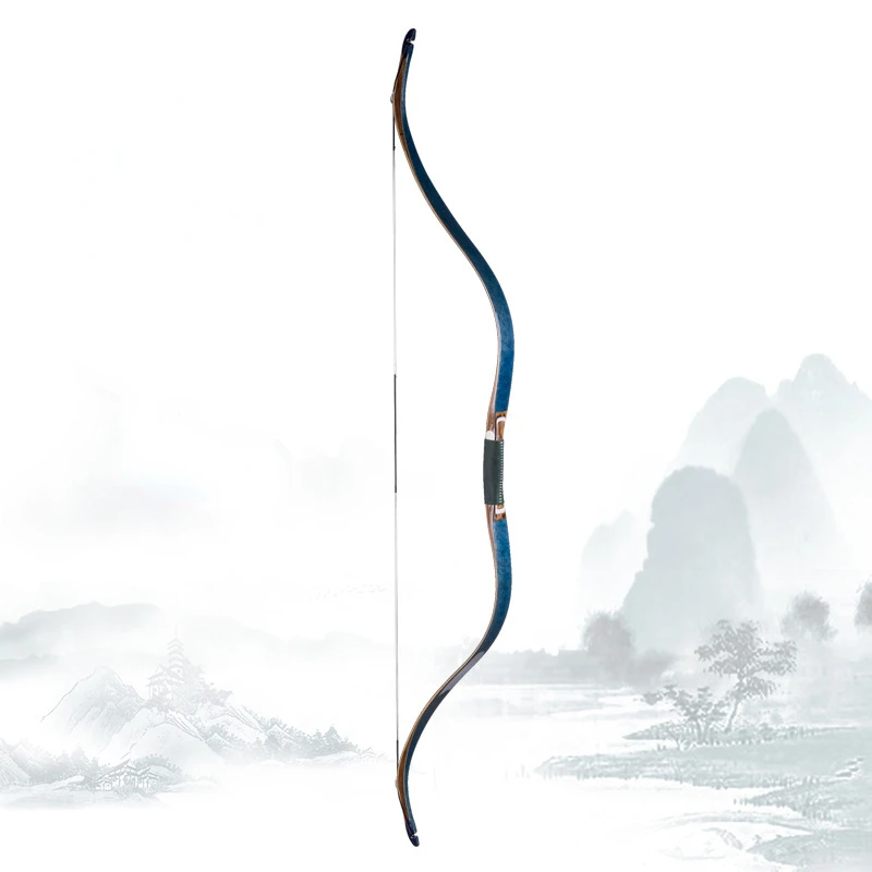 Arco-Recurvo-De-Madeira-Tradicional-Longbow-para-Tiro-Pr-tica-de-Ca-a ...