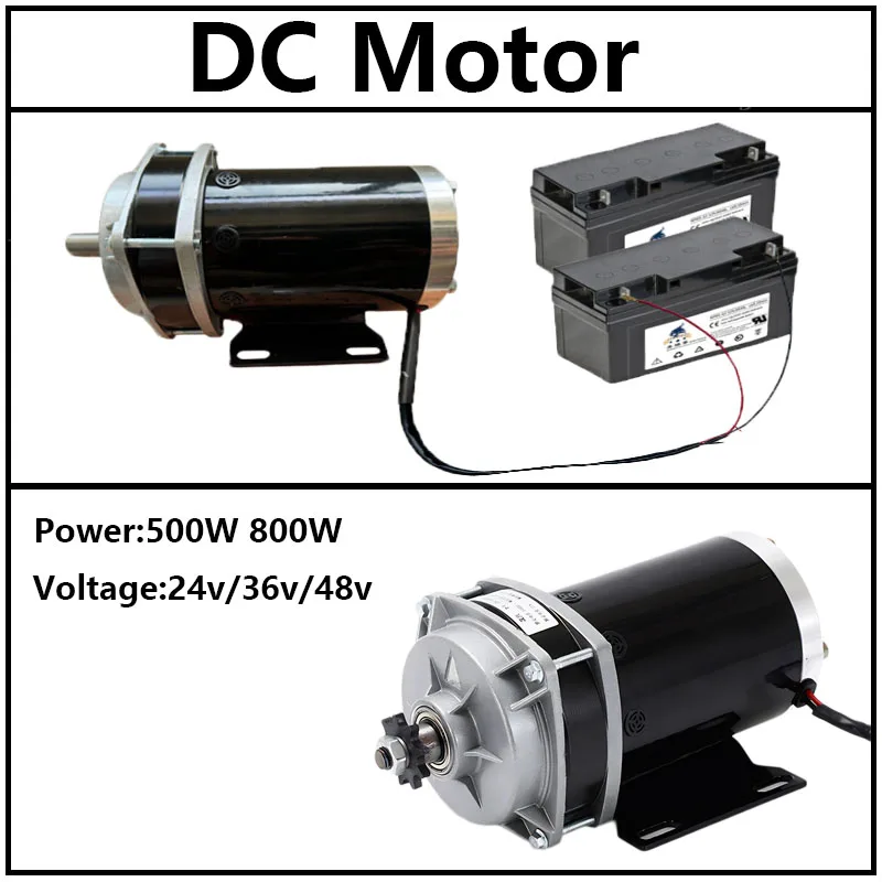 800W-DC-Motor-With-Belt-Pulley-And-Base-Battery-Driving-Motor-In ...