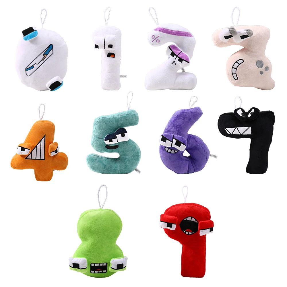20cm New Alphabet Lore Plush Toys Digital Series Numbers Plush Pillow ...