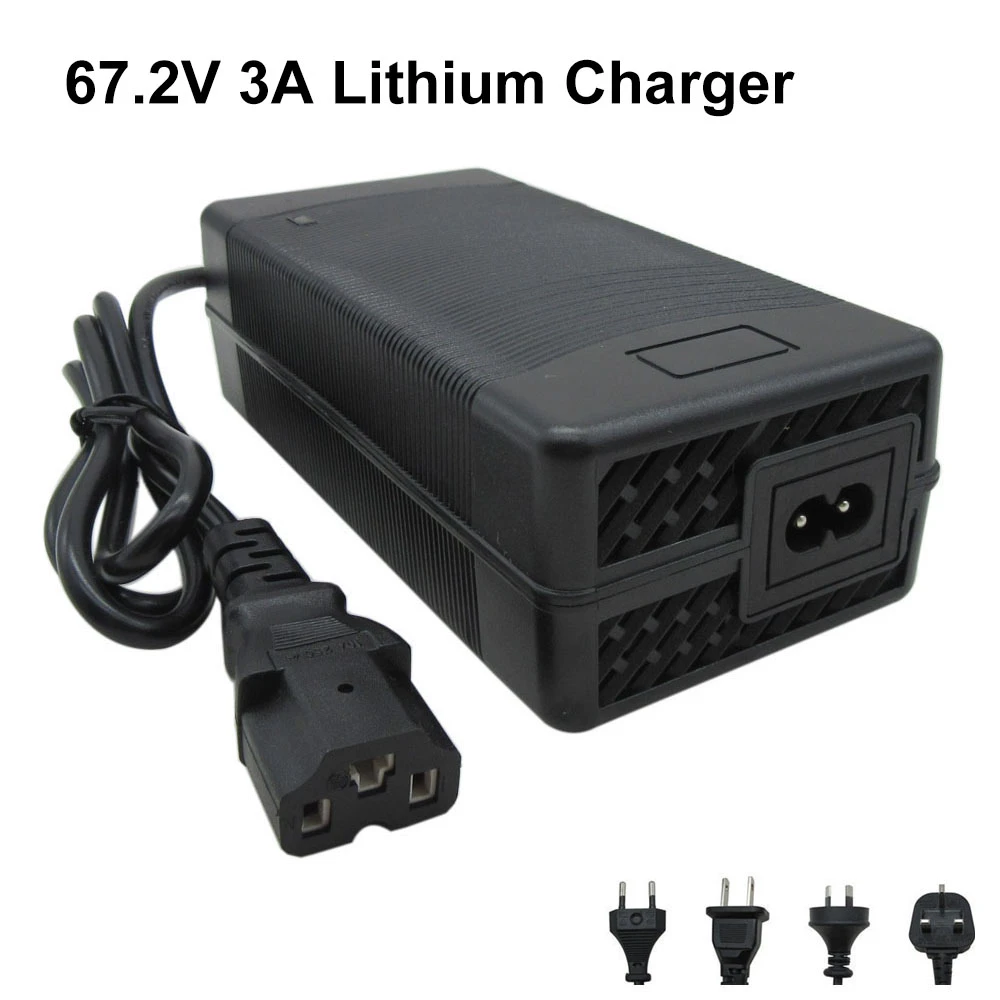 67.2V 3A Li-ion Ebike Charger 16S 60V 60 Volt 3A E Bike Electric ...