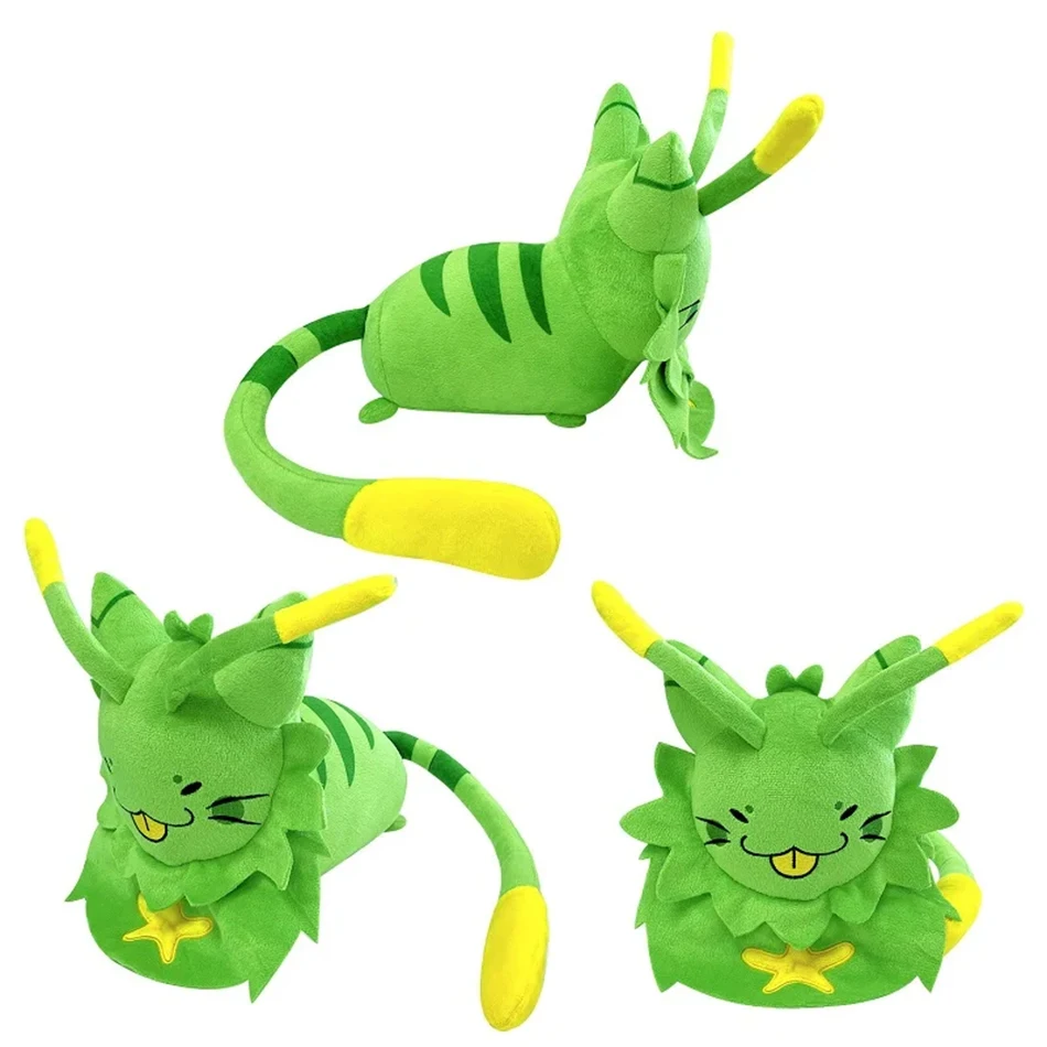 2024 New Gnarpy Discovers The Internet Green Cat Plush Toys Stuffed Dolls Oft Pillow Home
