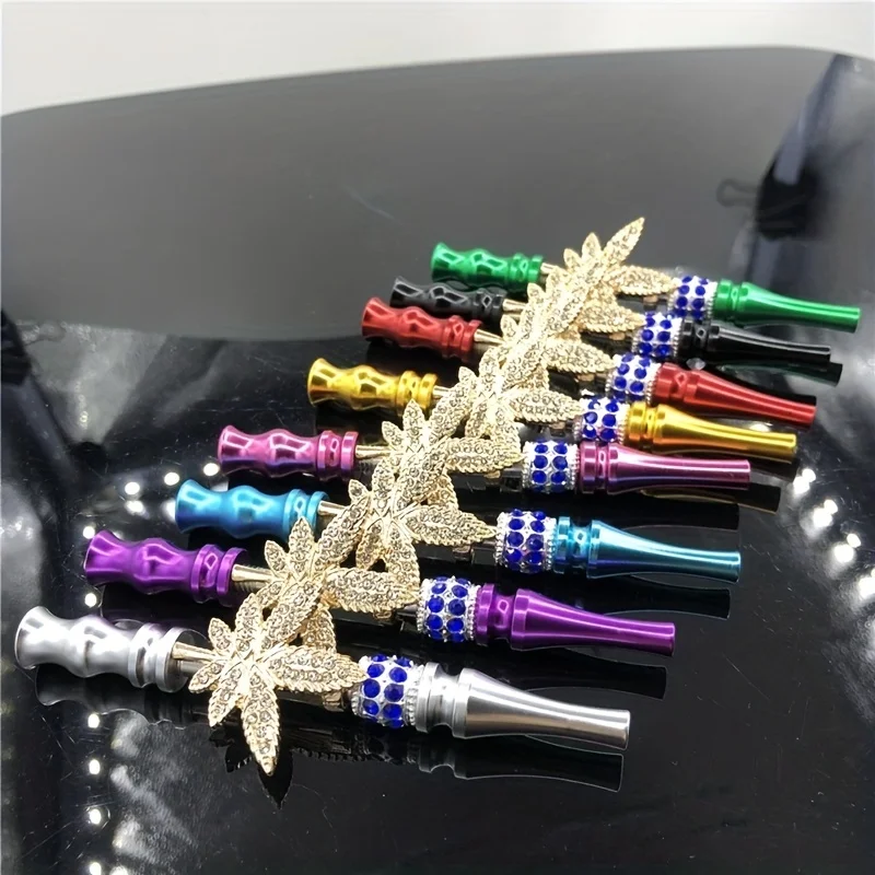 New-Green-Maple-Leaf-Shisha-Hookah-Tips-with-Rhinestones-Jewelry.jpg