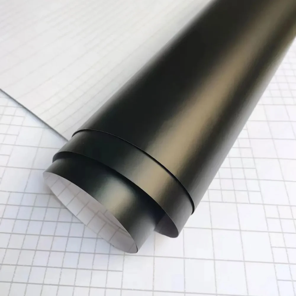 Premium-Black-Matte-Vinyl-Auto-Self-Adhesive-Film-Car-Body-Wrap-Vehicle ...