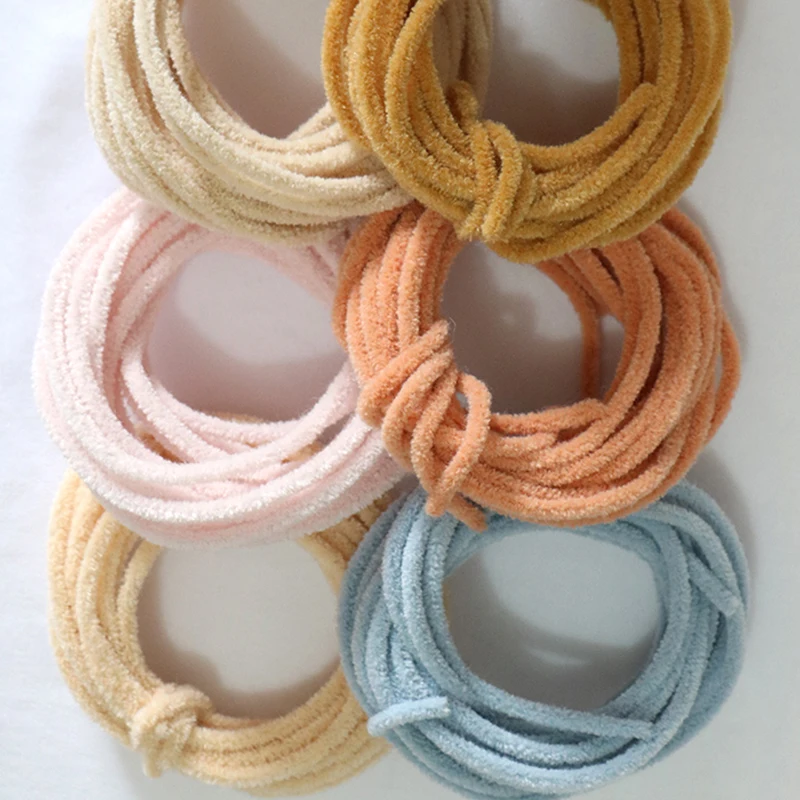 1-2m-9mm-Soft-Plush-Twist-Stick-Iron-Wire-Thread-Twist-Rope-Ribbon-Hand ...