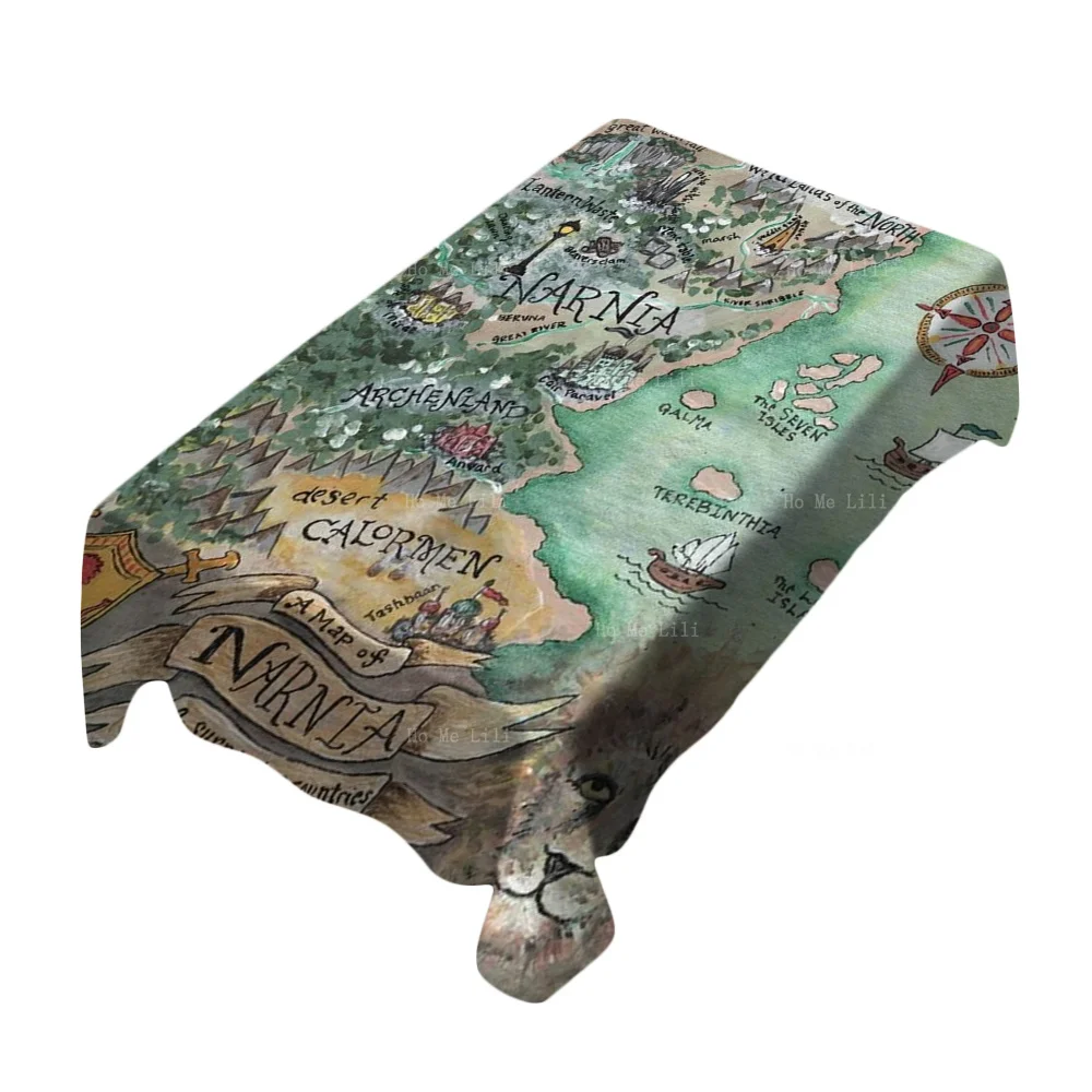 Map-Of-Narnia-Wall-Chart-Poster-Canvas-Print-Art-Decoration-Rectangle ...