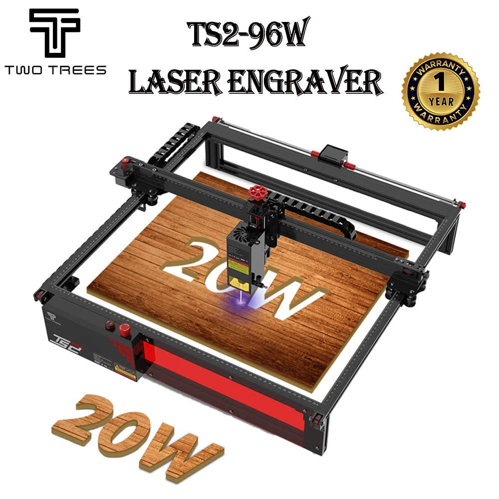 TWOTREES TS2 130W CNC Laser Engraver Engraving Cutting Machine Built-in ...