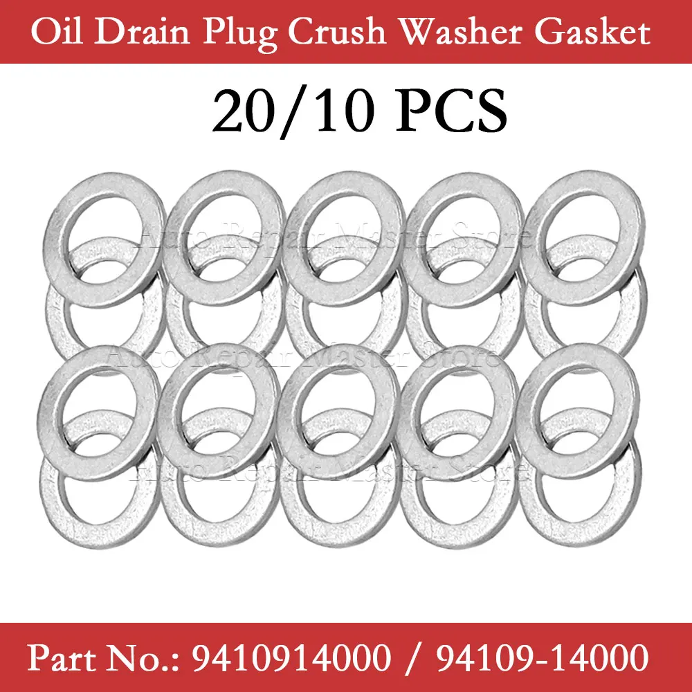 20-10-PCS-Oil-Drain-Plug-Crush-Washer-Gaskets-9410914000-94109-14000 ...
