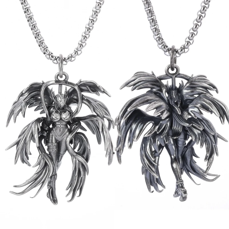 Retro-Sexy-Cartoon-Goddess-Carved-Pendant-Multi-Winged-Angel-Necklace ...