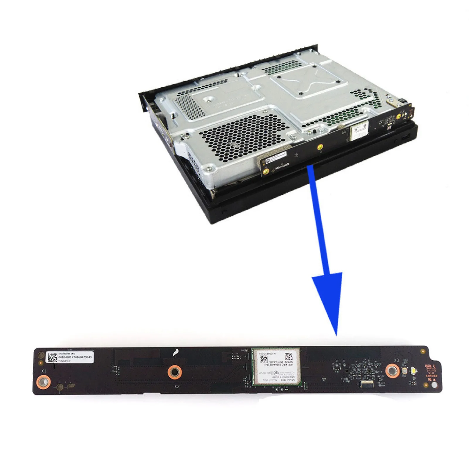 For Xbox One X Game Console Power Switch Board Replacement Repair Parts ...