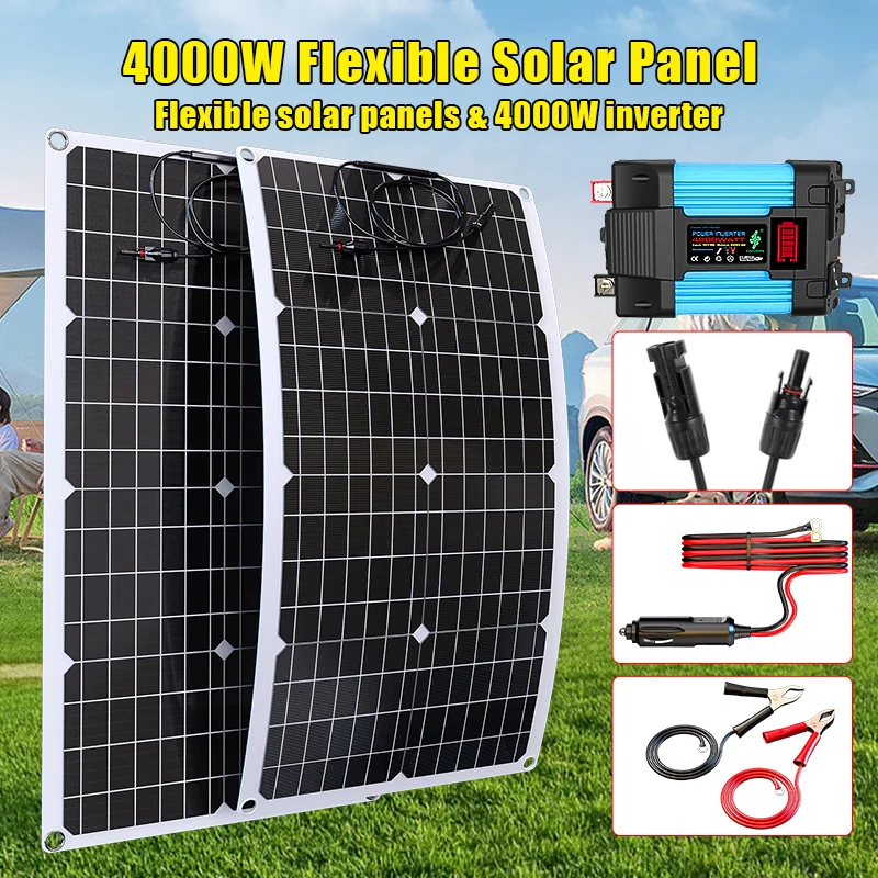 2000W-Solar-Panel-6000W-Inverter-Kit-12V-To-110V-220V-Car-Power ...