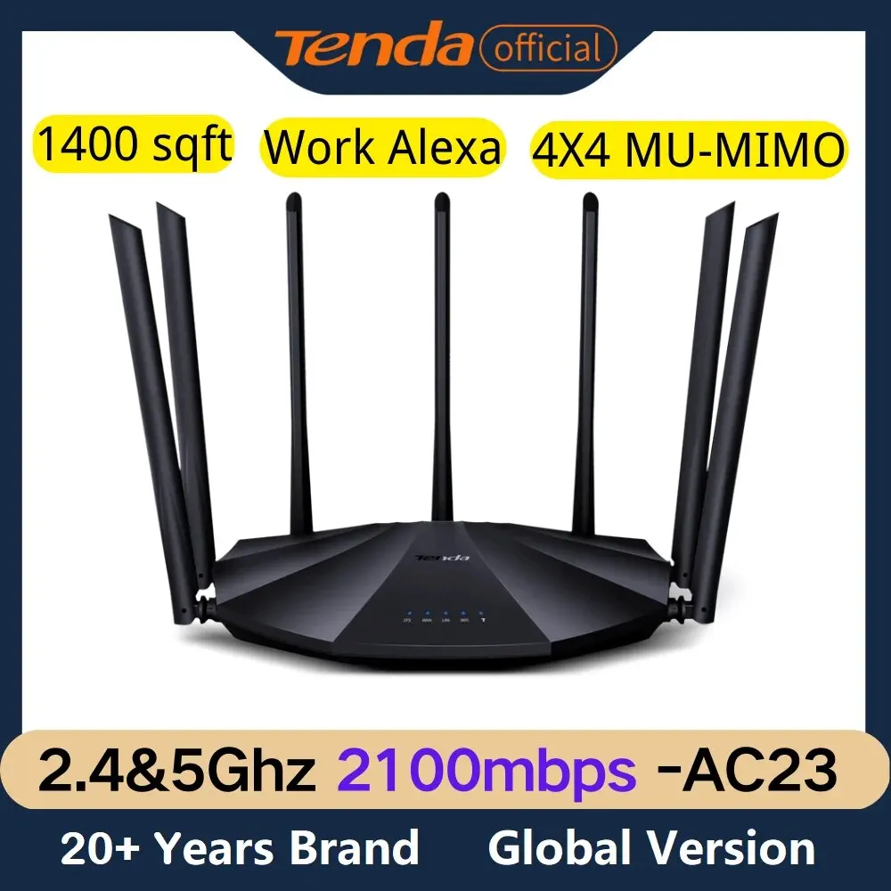 Tenda-WiFi-Router-AC23-AC2100-Dual-Band-2-4G-5GHz-Gigabit-Router ...