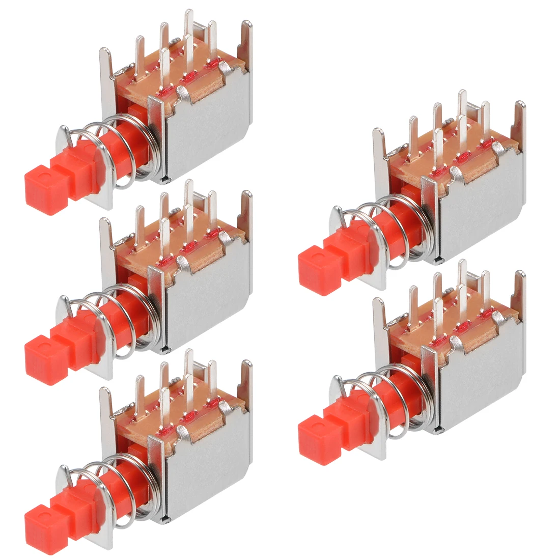 5/10/15/20pcs Multiple Colour Push Button Switch Latching DPDT 3/6/12 ...