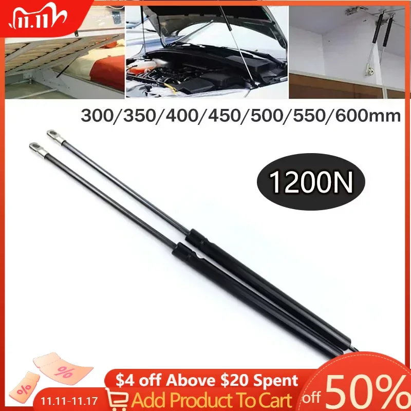 2x-1200N-Shock-Lift-Strut-Support-Bar-Gas-Spring-Lift-Up-Support-300 ...