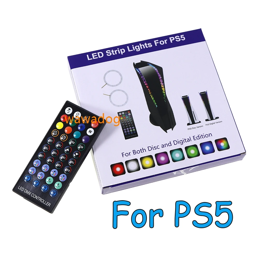 5sets-RGB-LED-Ring-Strip-Lights-for-PS5-Game-Console-Light-Strip-Pickup ...