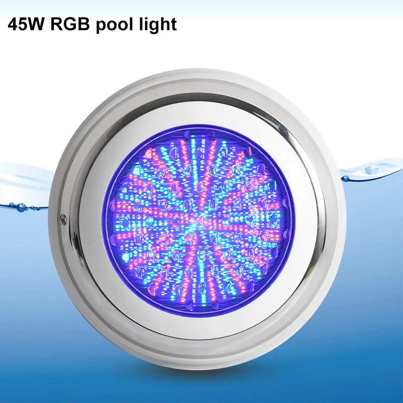 12w-24w-54w-Swimming-Pool-Light-RGB-Surface-Mounted-LED-Underwater-Lights-IP68-AC12V-Stainless ...