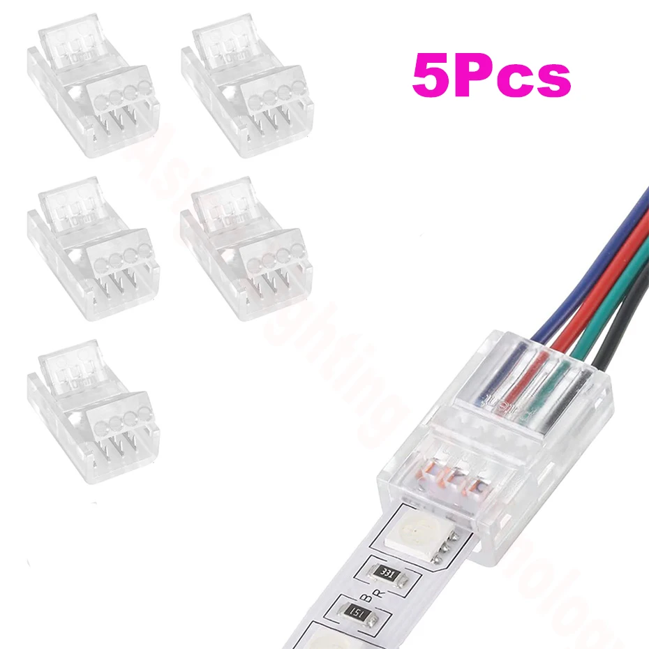 2Pin 3Pin 4Pin LED Strip Connector to Wire or Strip Connection for ...