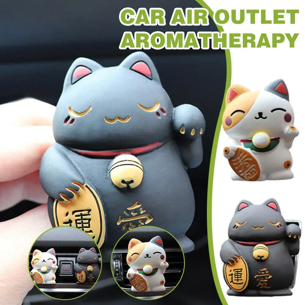 Lucky-Cat-Car-Air-Freshener-Fragrance-Diffuser-Resin-Art-Car-Air ...