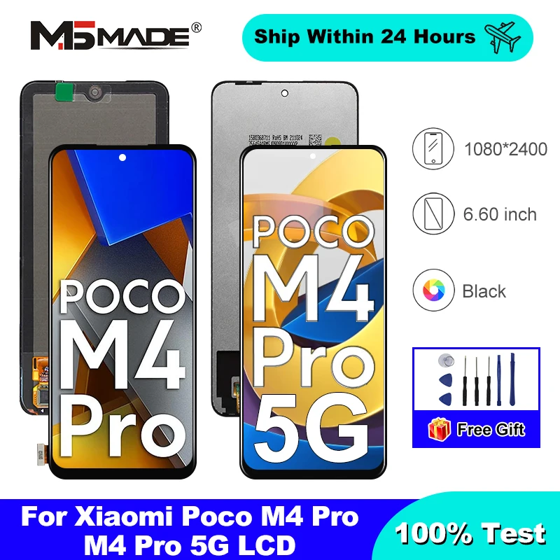 For-Xiaomi-Poco-M4-Pro-LCD-MZB0B5VIN-Display-Touch-Screen-Digitizer ...