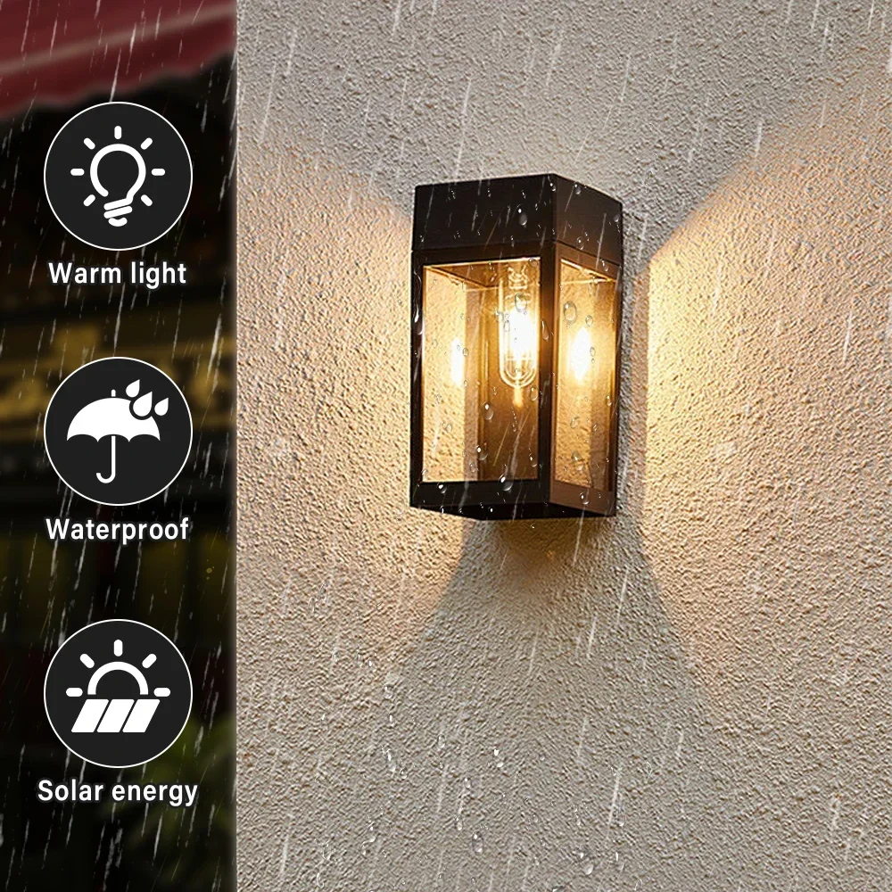 Solar-Led-Outdoor-Wall-Lamp-Led-Outdoor-Wall-Light-Waterproof-Light ...