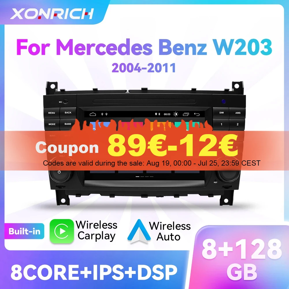 8GB-Carplay-Android-12-Car-Radio-Multimedia-Player-For-Mercedes-Benz ...