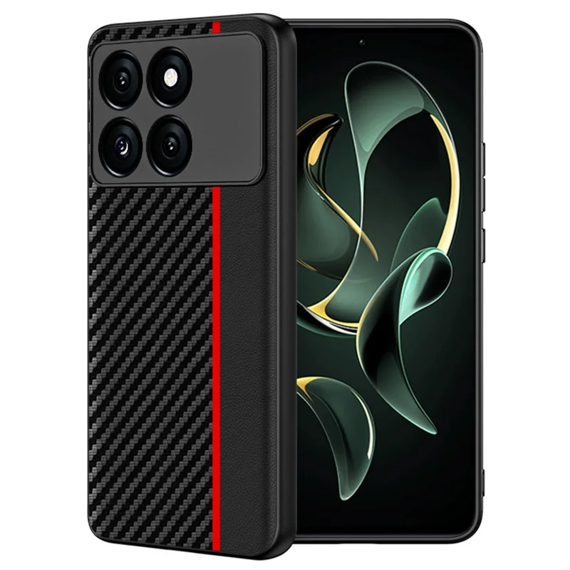 For-Poco-X6-Pro-Rugger-Armor-Carbon-Fiber-Hard-Case-Anti-Shock-TPU-PC ...