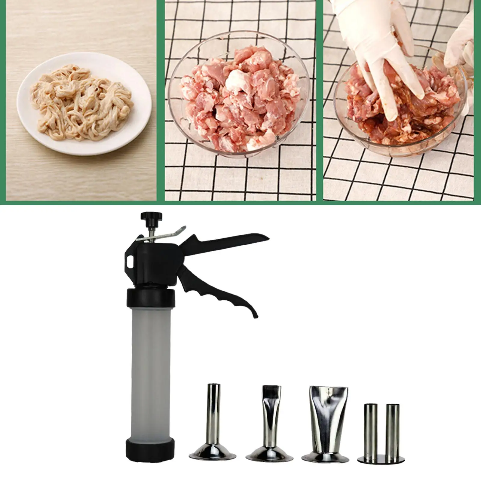 Manual-Sausage-Stuffer-Meat-Sausage-Maker-Sausage-Filling-Tool-with-4 ...