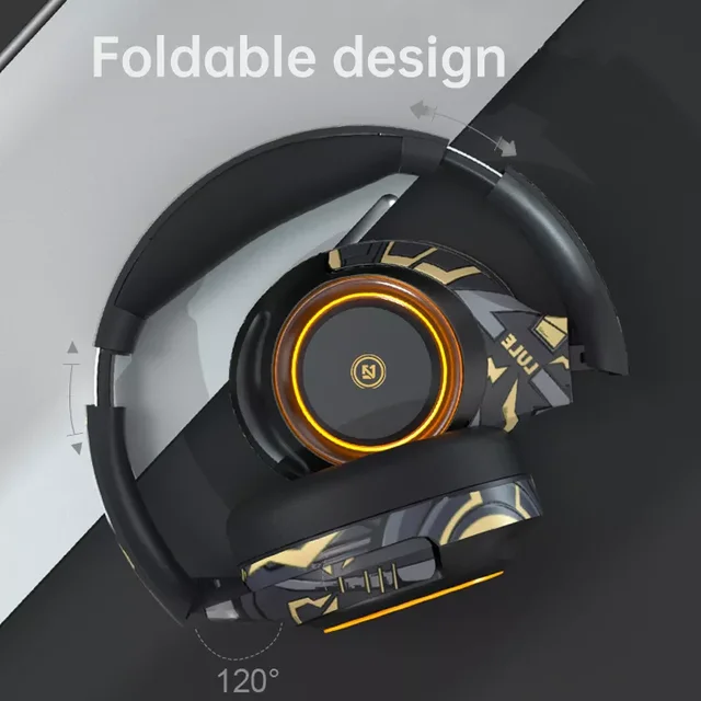 Gaming HIFIHeadset Studio Wireless Earphone Stereo Over Ear Wired ...