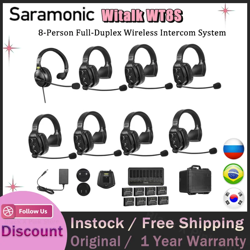 Saramonic-Witalk-WT8S-Full-Duplex-Wireless-Intercom-Headset-System ...