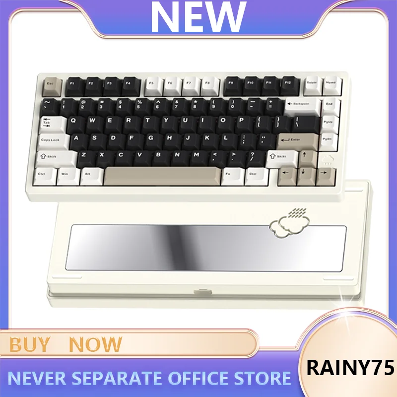 Rainy-75-Bluetooth-Wireless-81-Keys-Mechanical-Keyboard-RGB-Keyboards ...
