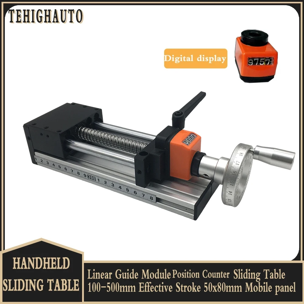 Linear-Guide-Module-Position-Counter-Sliding-Table-Hand-wheel-Manual ...