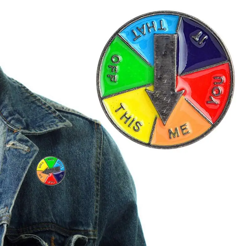Rainbow-Lapel-Pin-Creative-Color-Wheel-Enamel-Pin-Enamel-Brooch-Pin-For ...