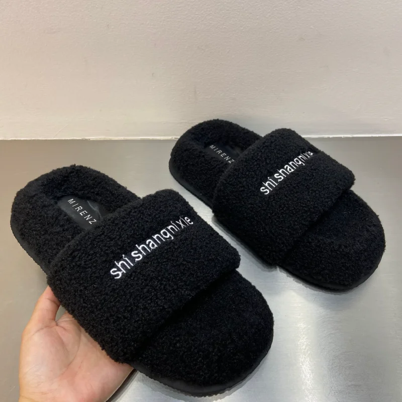 Wool Thermal Slippers | Brand Shoes Ladies | Slippers Brands | Designer ...