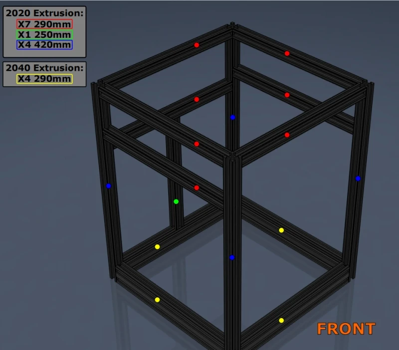 Prusa-mini-3D-printer-Satsuma-180-CoreXY-conversion-frame-extrusion-DIY ...