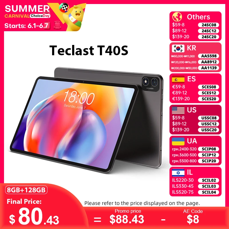 Teclast-Tableta-T40S-de-10-4-pulgadas-Tablet-con-pantalla-completamente-laminada-2K-Android-12 ...