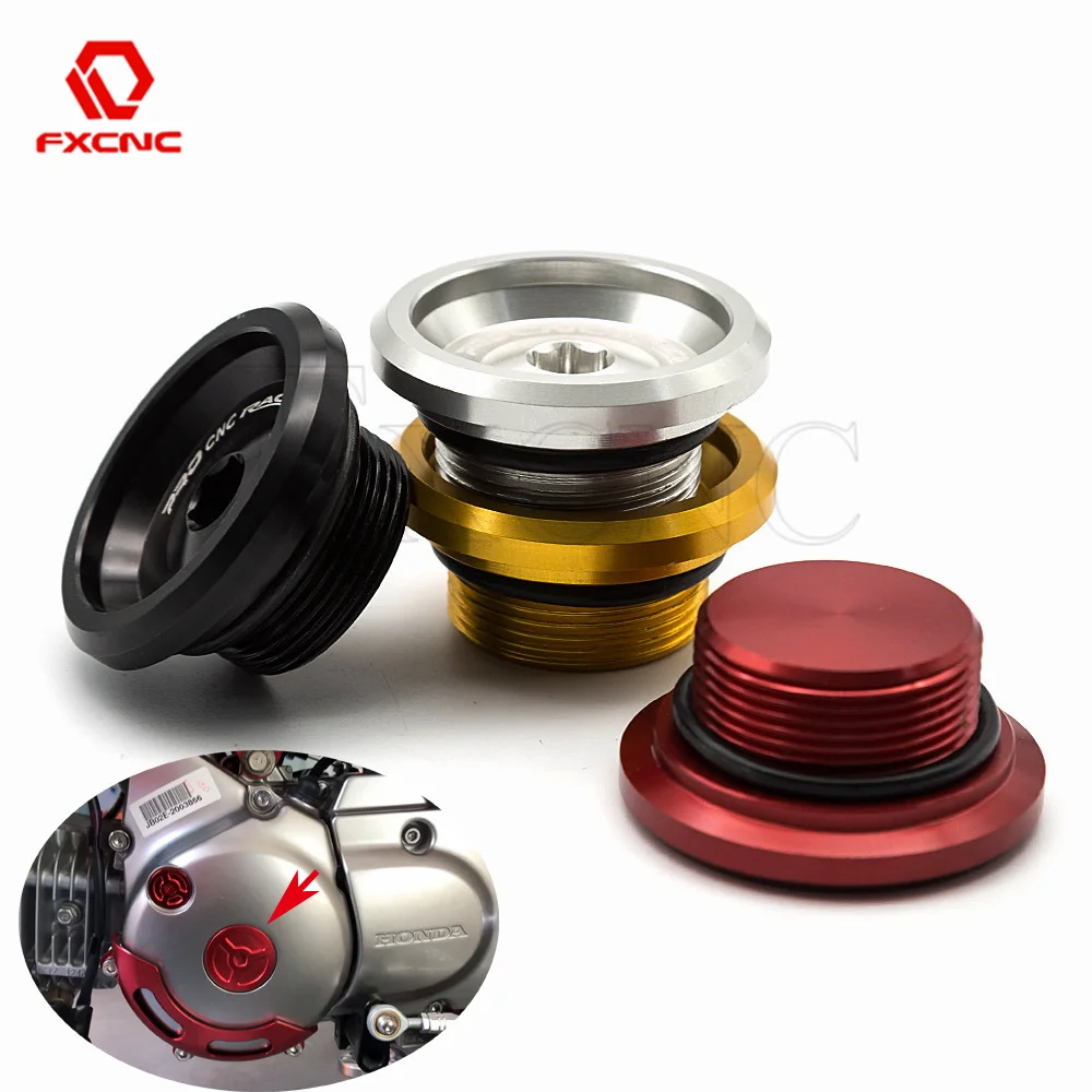 Cnc Large Engine Plug Cap Cover For Honda Monkey Z125 / C125 Super Cub ...