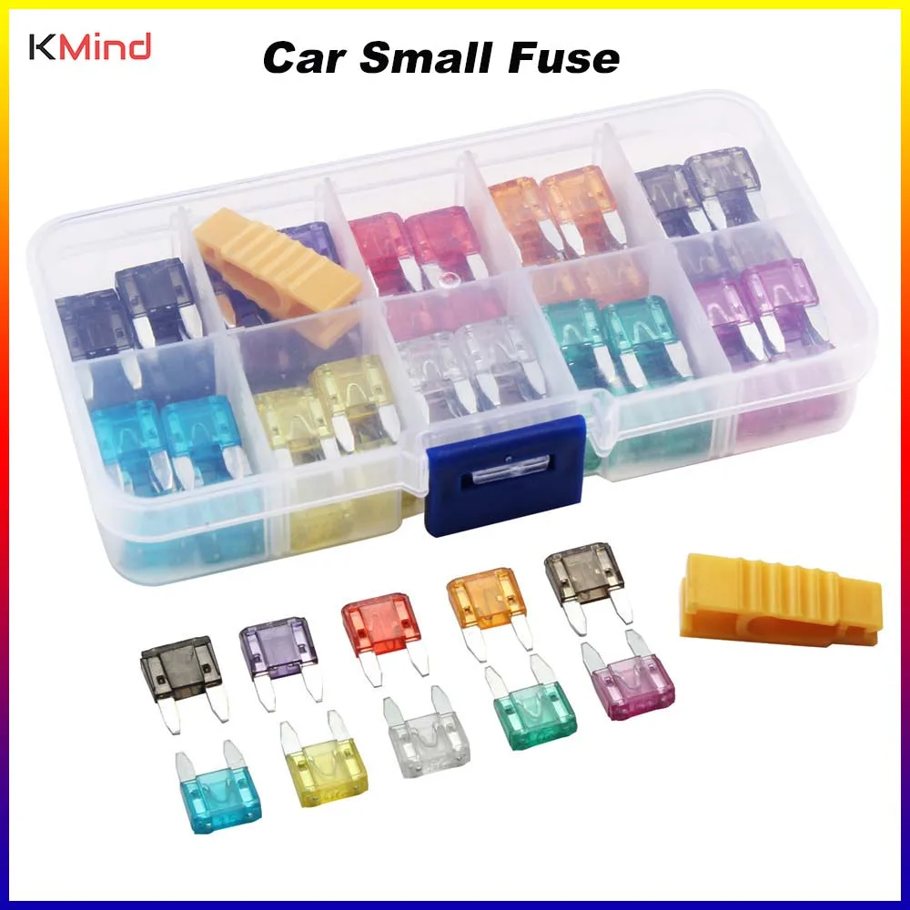 120Pcs Mini Profile Small Size Blade Car Fuse Assortment Set for Auto ...