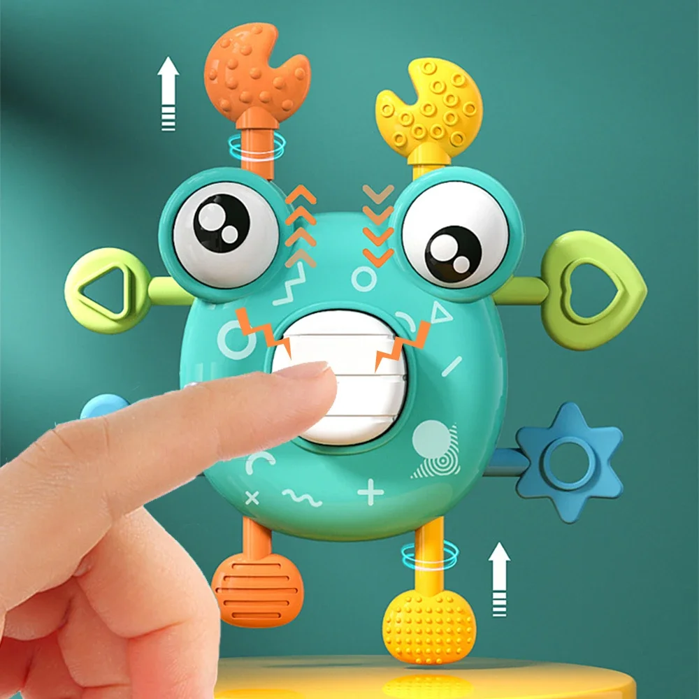 Creative-Press-Pull-Rope-Crab-Finger-Push-Music-Toys-Baby-Hand-Fine ...