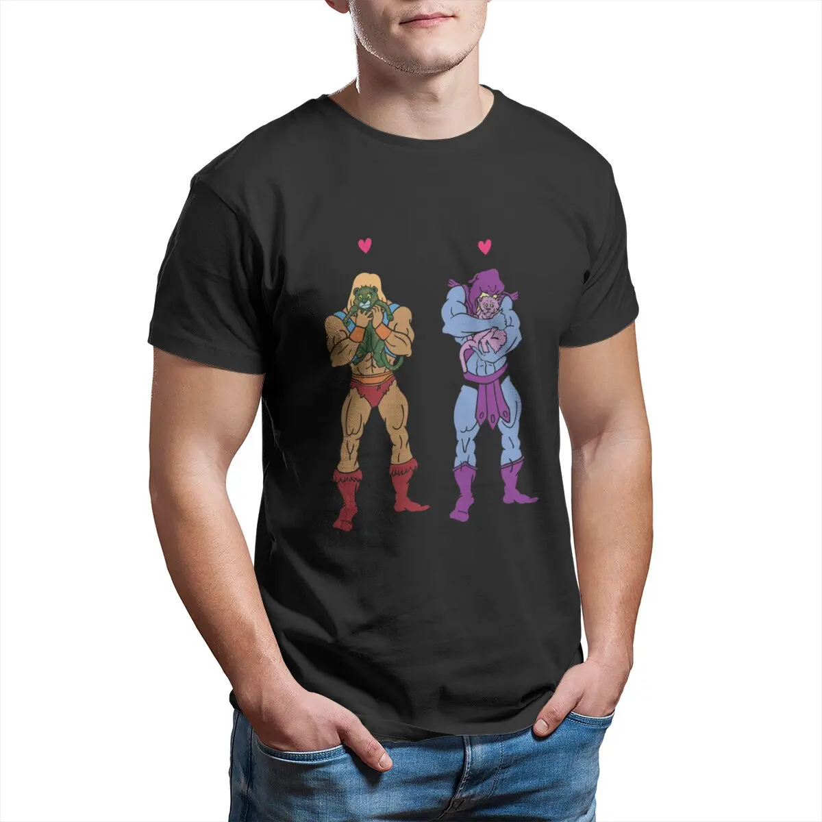 Anime-He-Man-and-Skeletor-Snuggle-Break-Cotton-vintage-He-Man-and-the ...