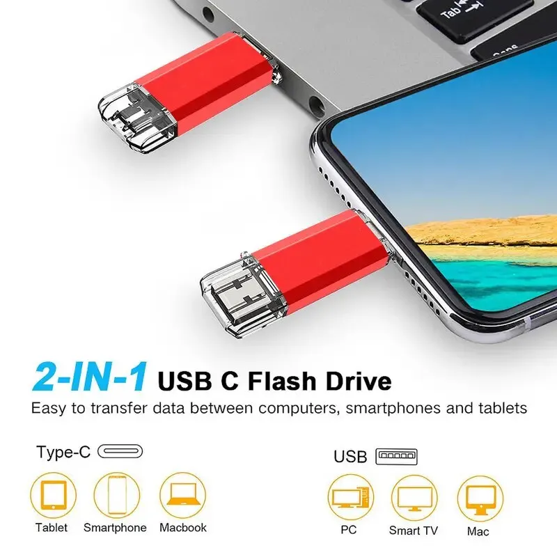 NEW-Type-C-2-in-1-OTG-128GB-64GB-Pendrive-High-Speed-USB-Flash-Drive ...