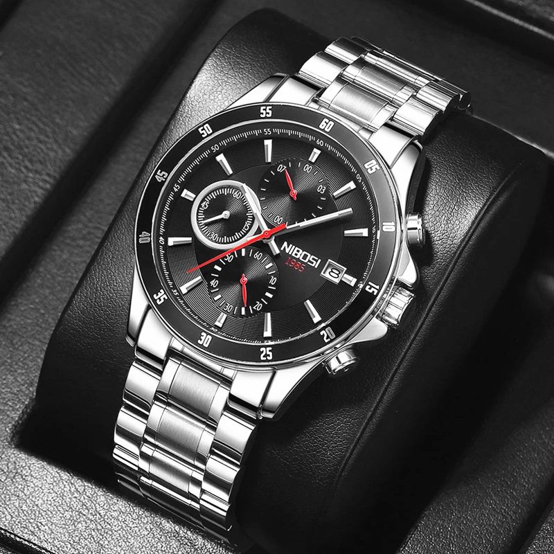 2024-NIBOSI-Luxury-Sports-Men-Watches-Full-Steel-Waterproof-Quartz ...